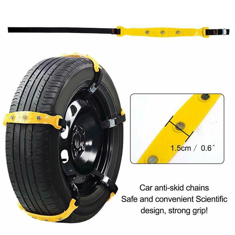 Winter car tire emergency chain adjustable anti-sk... – Vicedeal