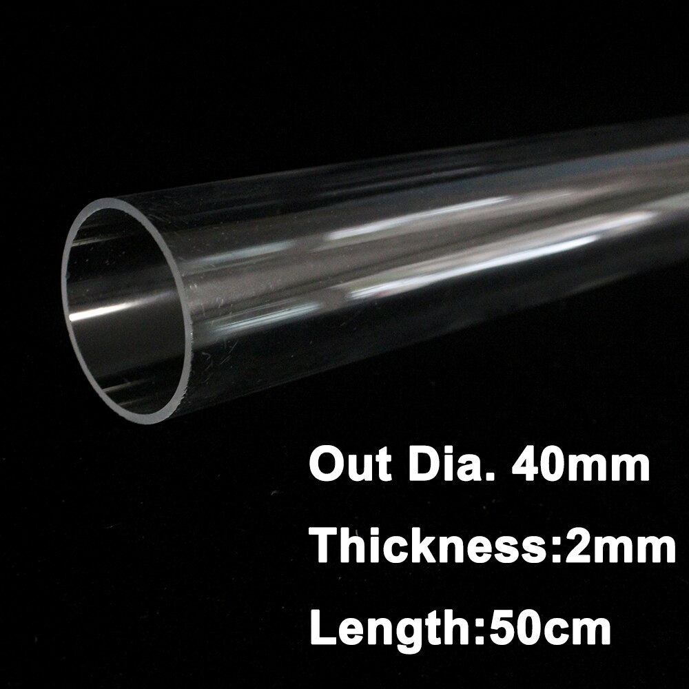 4Pc x50cm Crystal Pipe Plexiglass Solid Pipe DIY L... – Grandado