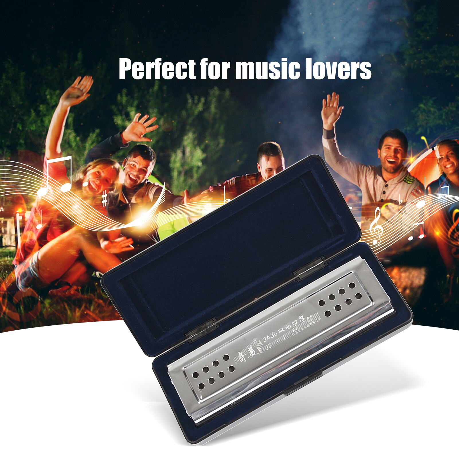 2-in-1 Tremolo Harmonica Mouth Organ Dural Key of ... – Vicedeal