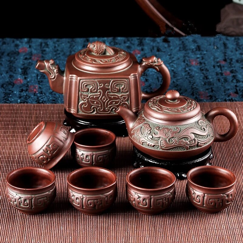 Yixing Retro Bronze Zisha Pot Large Raw Ore Clay T... – Vicedeal