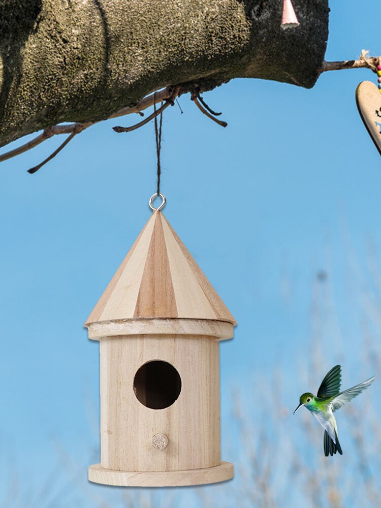 DIY Bird Nest Wooden House Nest Bird Breeding Box ... – Grandado