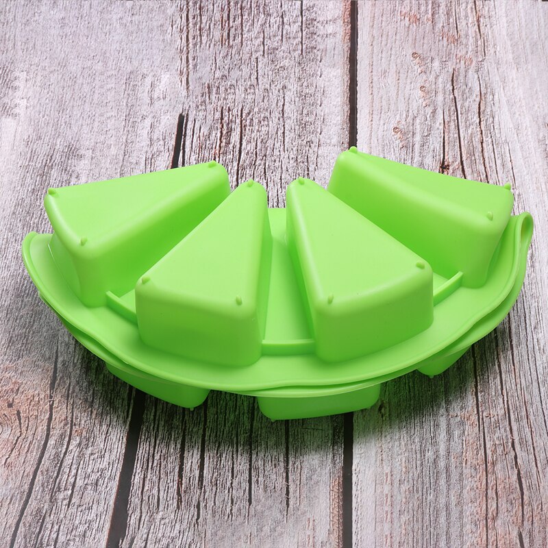 8 Holes Triangle Round Cake Pan Tins Pastry Baking... – Grandado