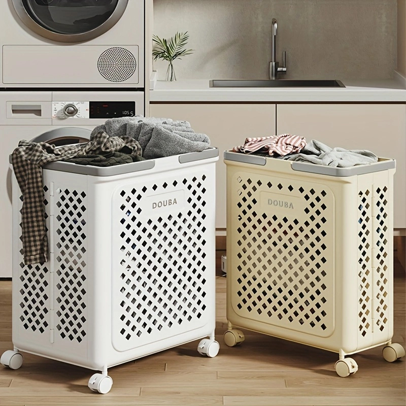 Opvouwbare opbergmand, kleine plastic wasmand met ... – Vicedeal