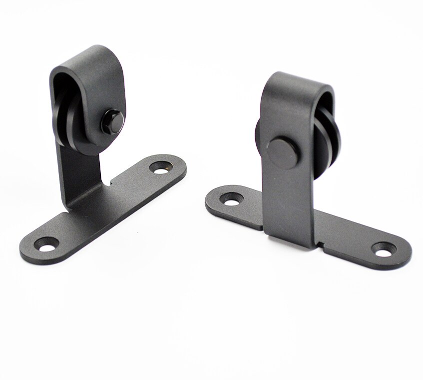 DIYHD 39" Black Top Mount Mini Barn Door Roller Ca... – Grandado