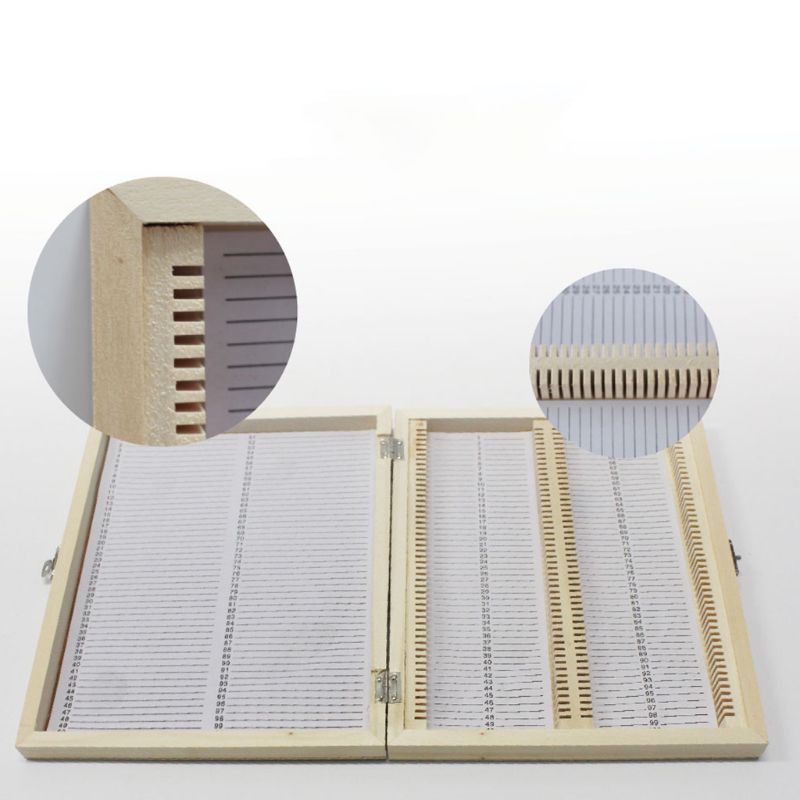 100-Places Digital Microscope Slides Storage Box B... – Vicedeal