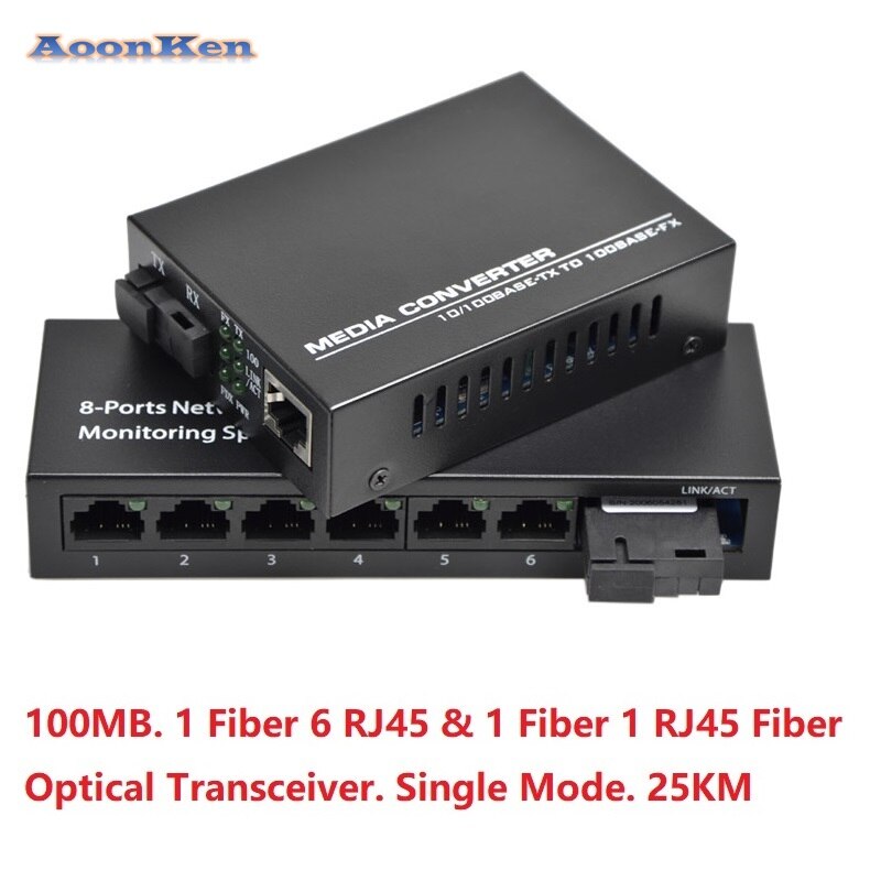 100M 1 Fiber Poort Optische Media Converter Single... – Vicedeal