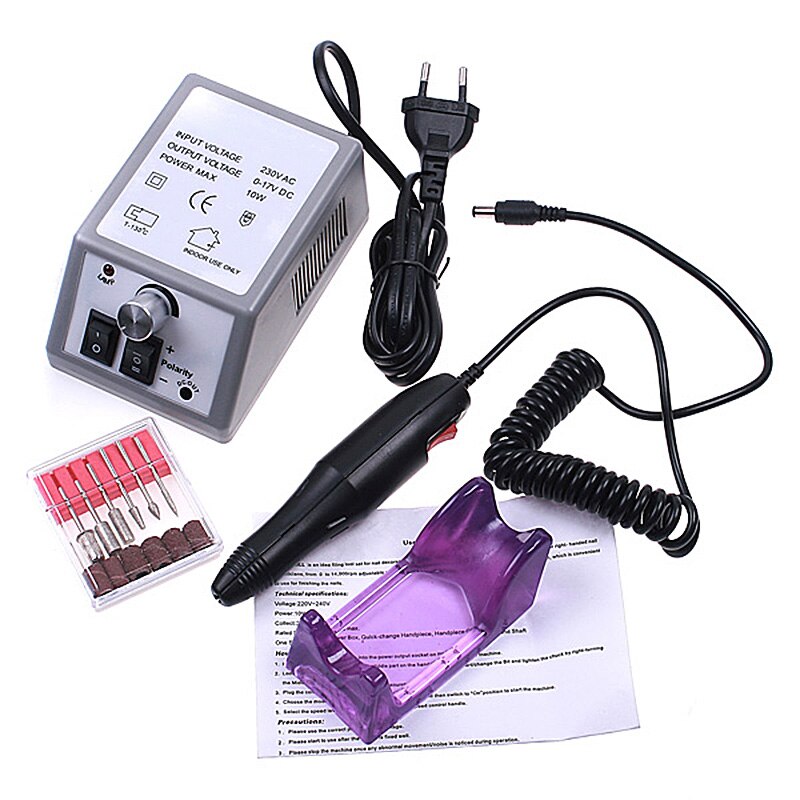 Electric Acrylic Nail Drill File Machine Kit Bits ... – Vicedeal