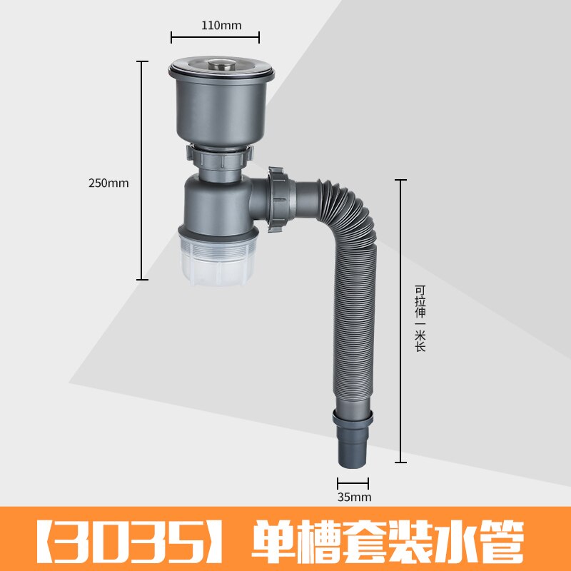 Kitchen sink double sink sink pipe fittings sink s... – Vicedeal