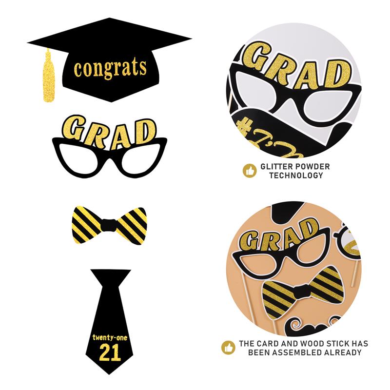 18pcs Graduation Photo Props Handheld Photo Booth ... – Grandado