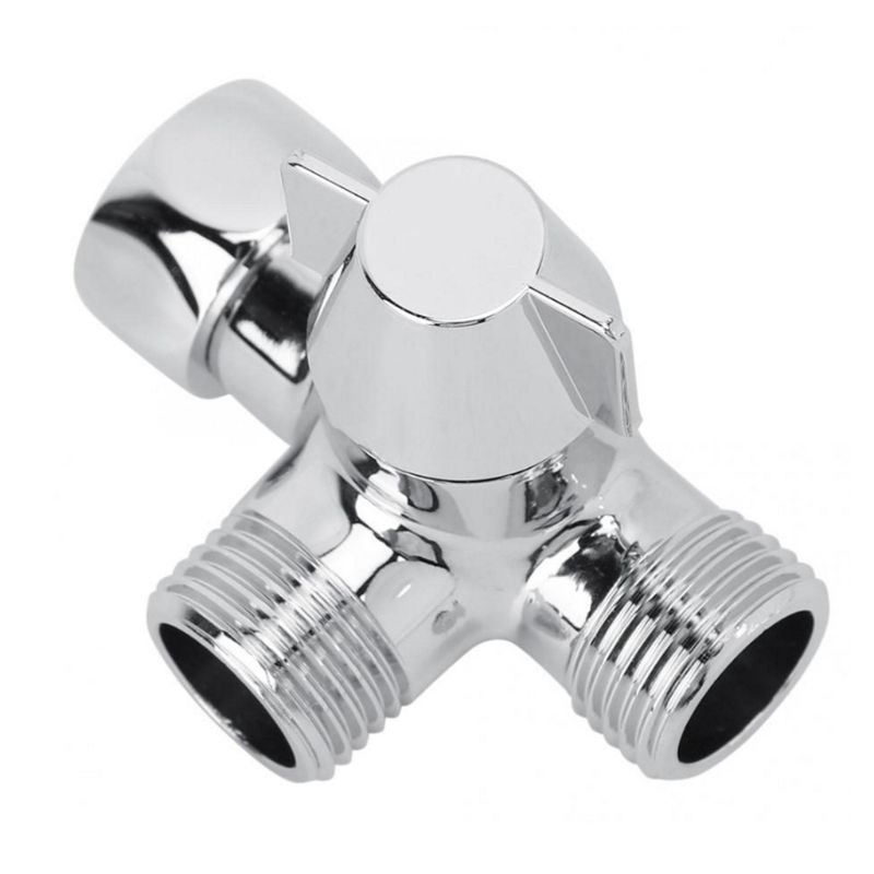 Metal Three-way Water Diverter T-shaped Adapter Sh... – Grandado
