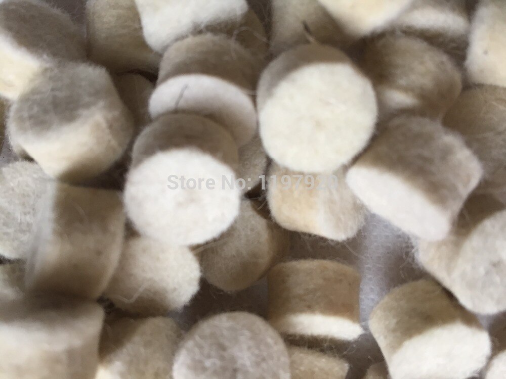 Fixmee 100pc 13mm Wool Felt Polishing Buffing Round Wheel with 2 Shank ...