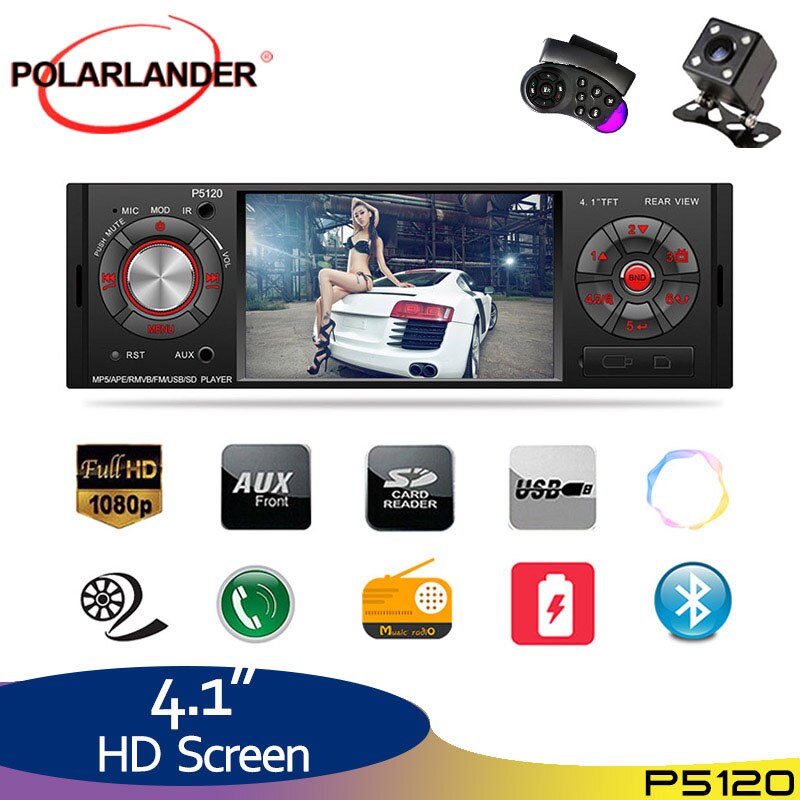 4''1 Din Car Radio Touch Screen FM TF AUX Stereo R... – Vicedeal