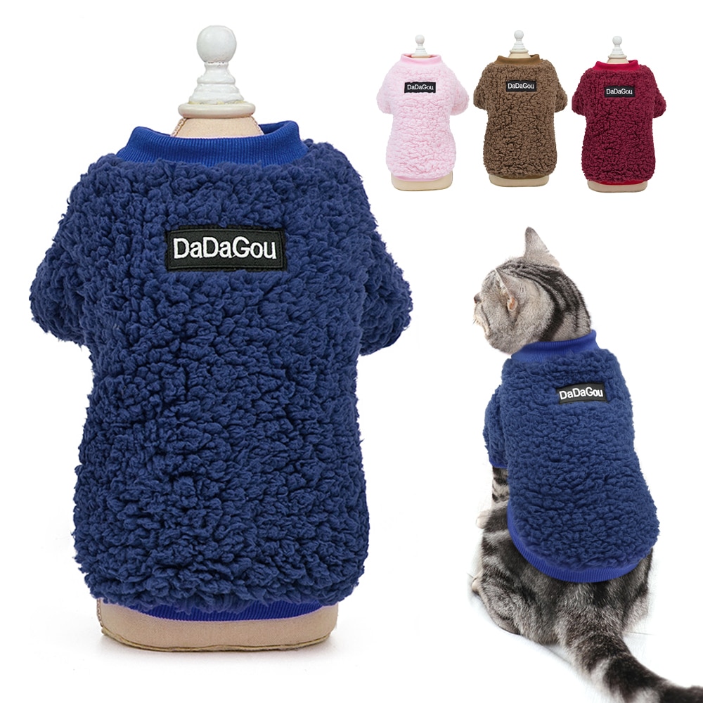 Cat Warm Clothes Autumn Winter Cat Coats Jacket Pe... – Vicedeal