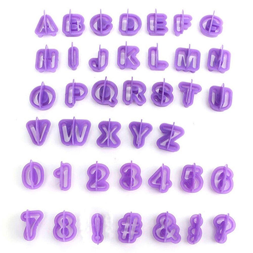 40 Pcs Icing Cutter Mold Alphabet Letter Fondant C... – Grandado