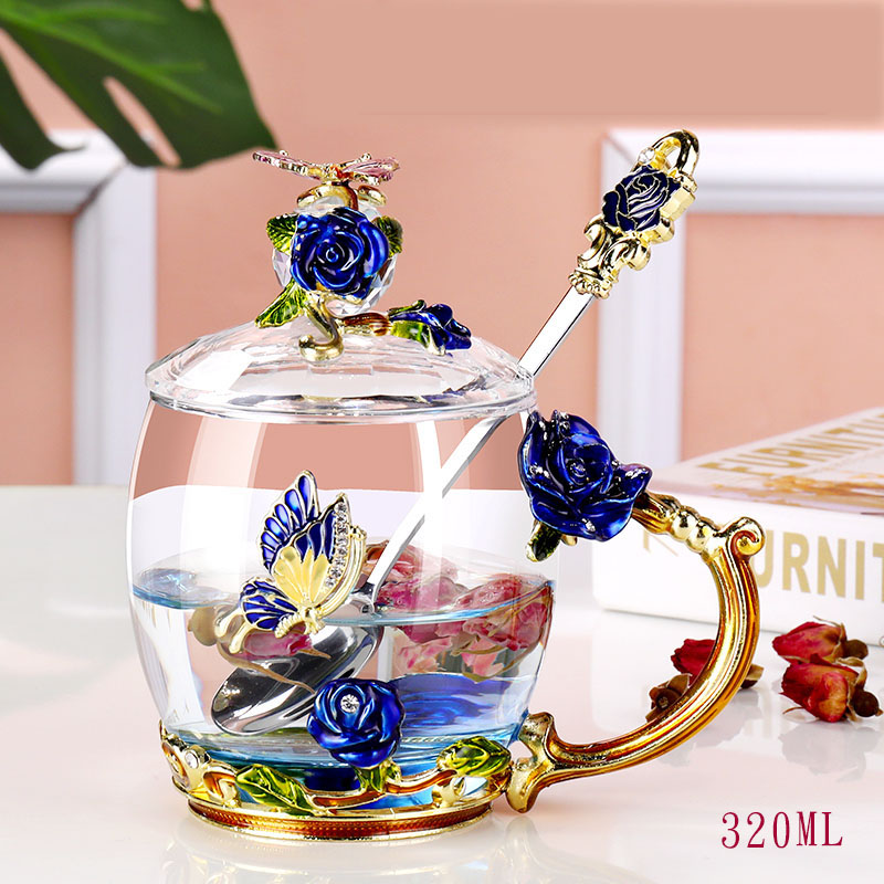 Kreative emaille tassen Hohe kapazität transparent... – Grandado