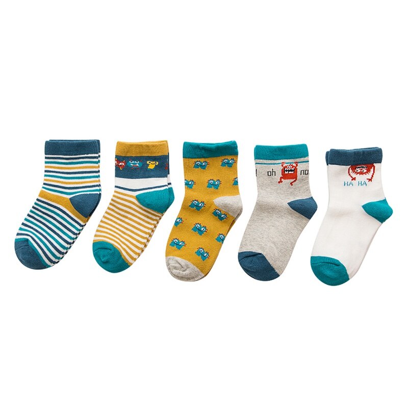 5Paris/lot Cute Child Baby Cotton Socks Autumn Kid... – Vicedeal