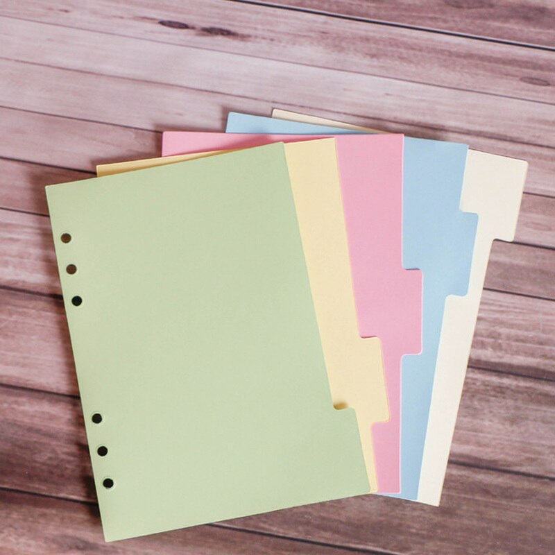 5pcs/set A5 A6 A7 Page 6 Holes Inside Pages Divide... – Grandado