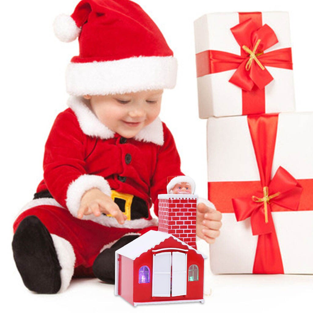 Christmas Electric Santa Claus Climbing Chimney Do... – Grandado