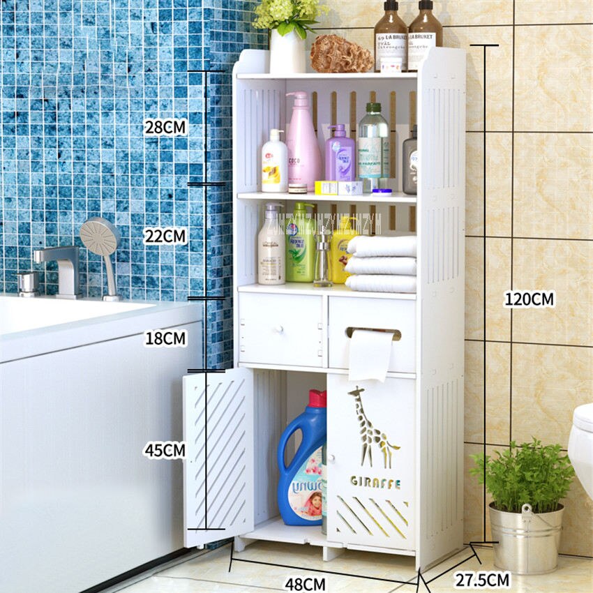 ZW0072 Land Pvc Wood-Plastic Board Badkamer Opberg... – Grandado