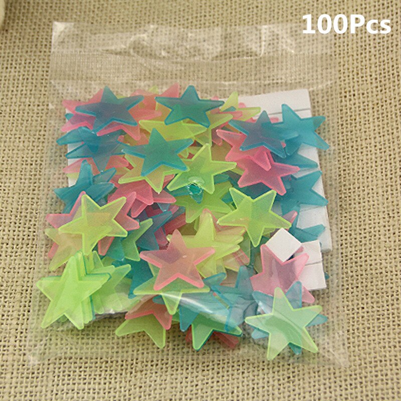 50/100 Pcs Star Glow Stickers Lichtgevende In Donk... – Vicedeal