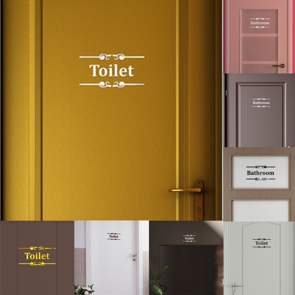 #20 Diy Personality 3D Wall Stickers Toilet Bathro... – Vicedeal