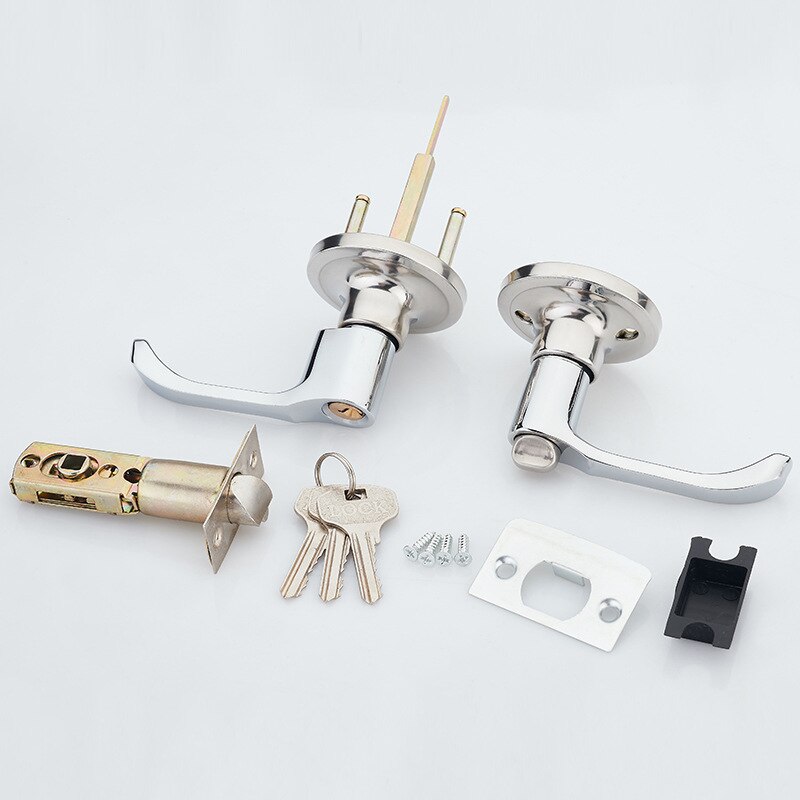 Bathroom Door Lock Three Handle Lock Indoor Bathro... – Grandado