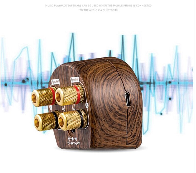 tpa3116 wooden bluetooth amplifier hifi high-power... – Vicedeal