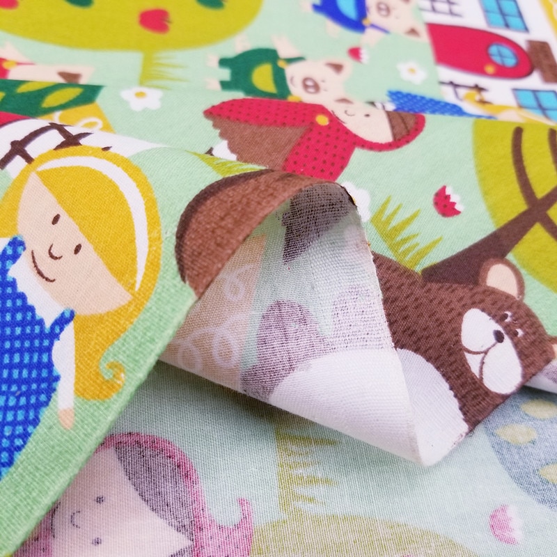 Cute Animal Printing Twill Cotton Fabric DIY Handm... – Vicedeal