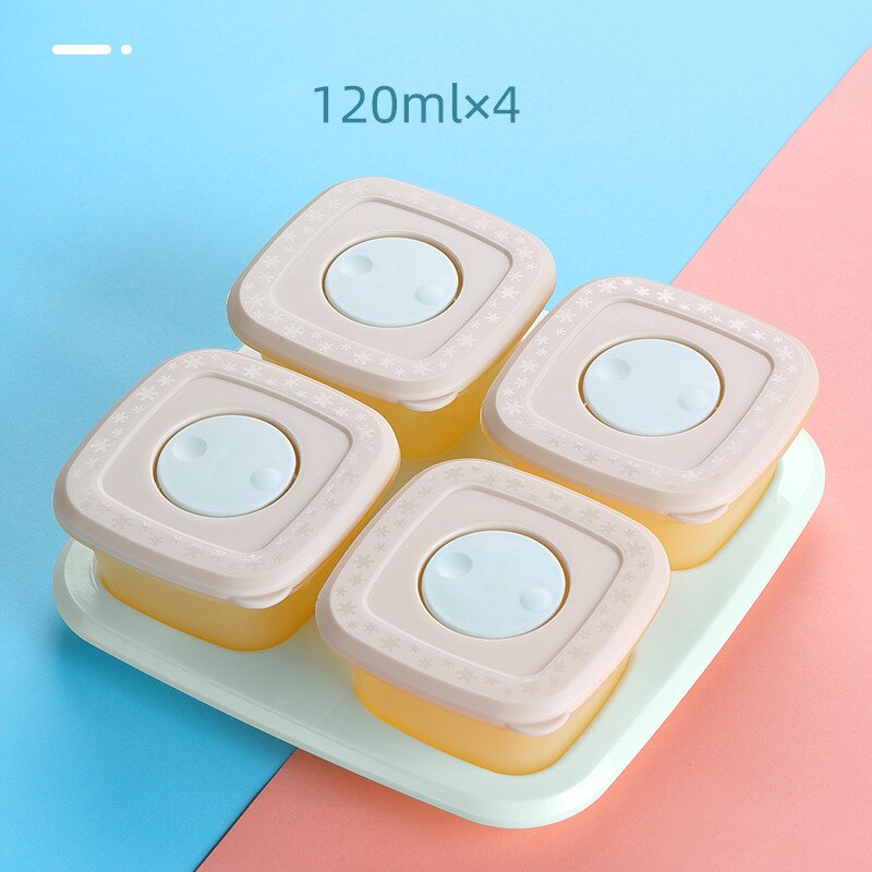 120ML 4Pcs/Kit Baby Snack Box Fresh Food Fruits St... – Grandado