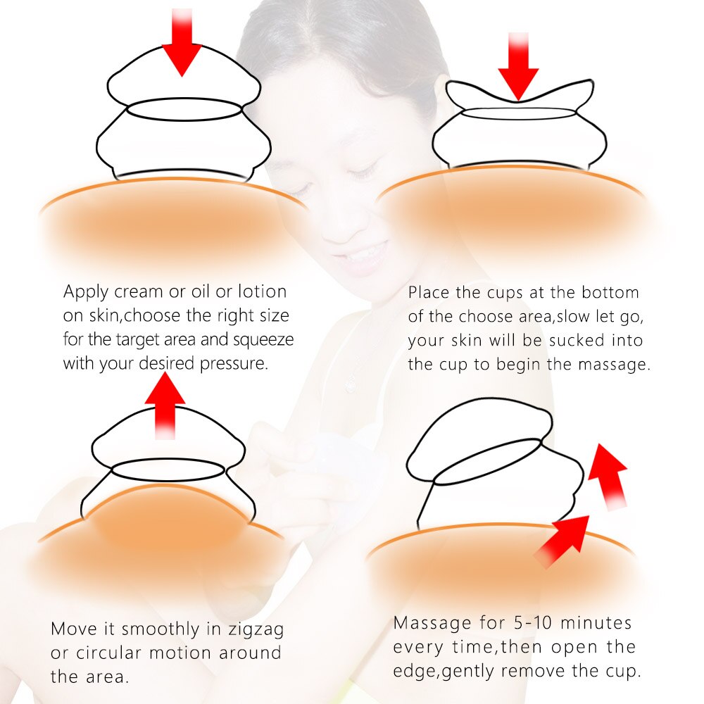 Silicone Massage Cup Set Deep Tissue Massage Cup B... – Grandado