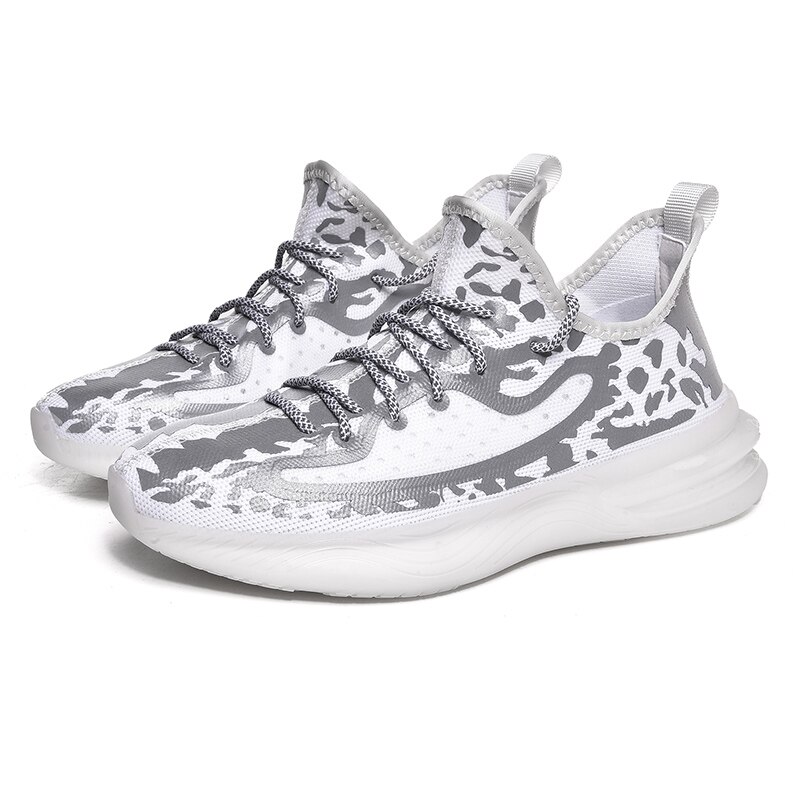 Men Luminous Sneakers Reflective Mesh Shoes Male T... – Grandado