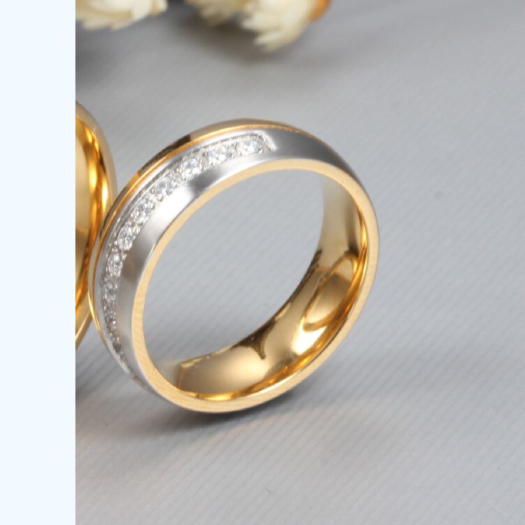 Rvs Minnaar Trouwringen Voor Vrouwen Sieraden Goud... – Vicedeal
