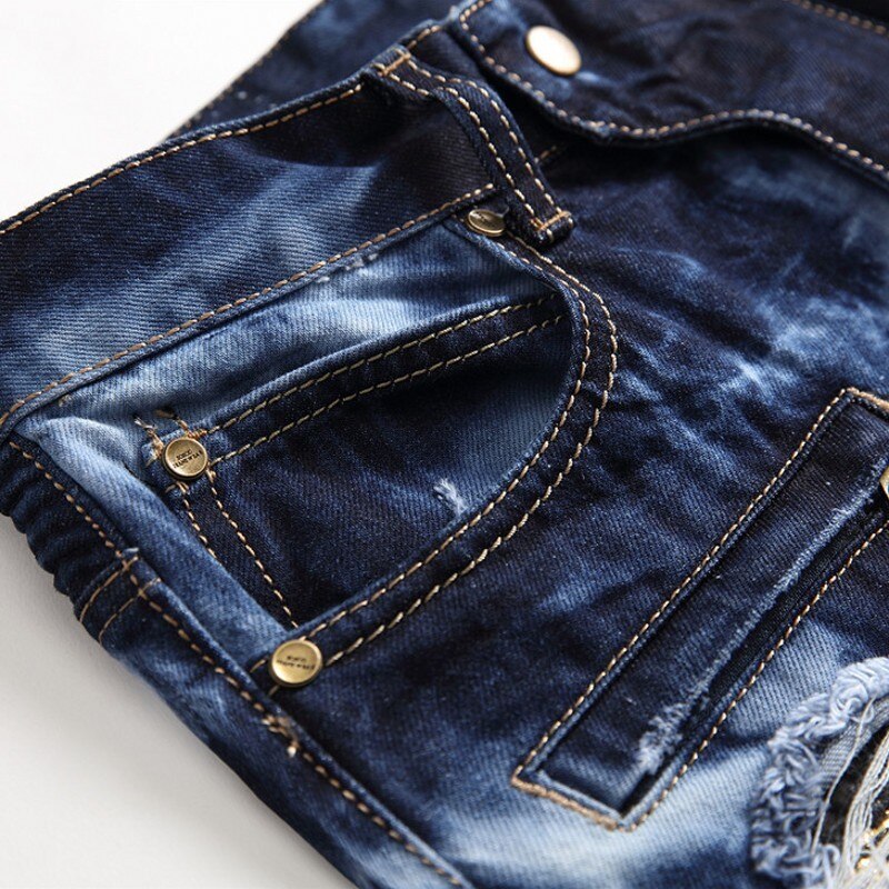 Beiläufige Männliche Jeans Herbst Europa Gerade Bi... – Vicedeal