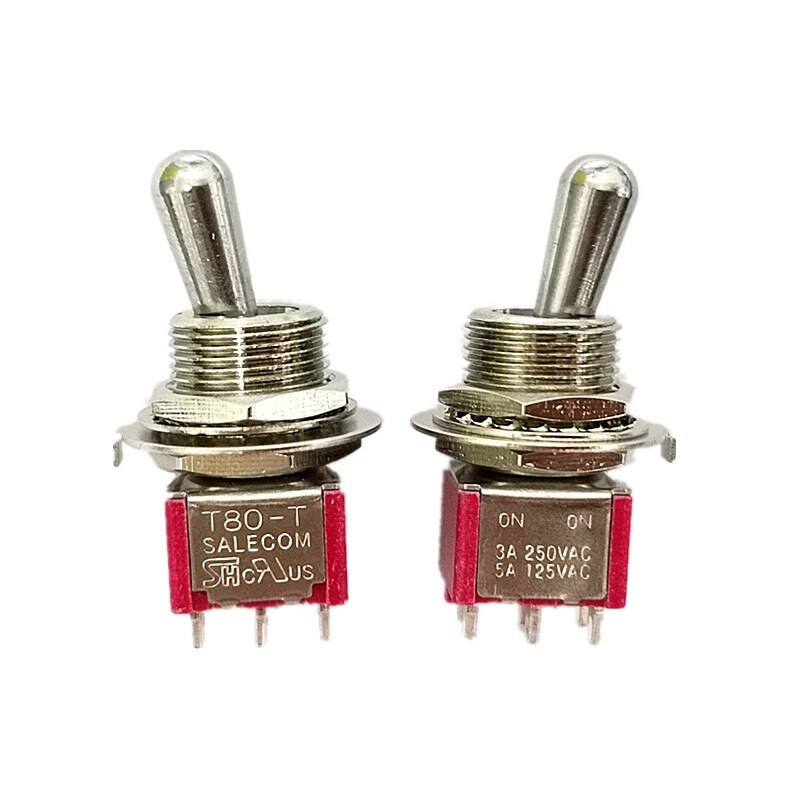 2pcs T80-T 12mm ON-OFF-ON DPDT 6Pin 3Position Main... – Grandado