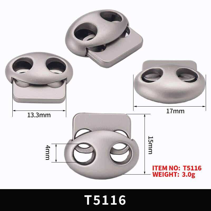 50pcs Metal Toggle Spring Loaded Cord Locks Drawst... – Vicedeal