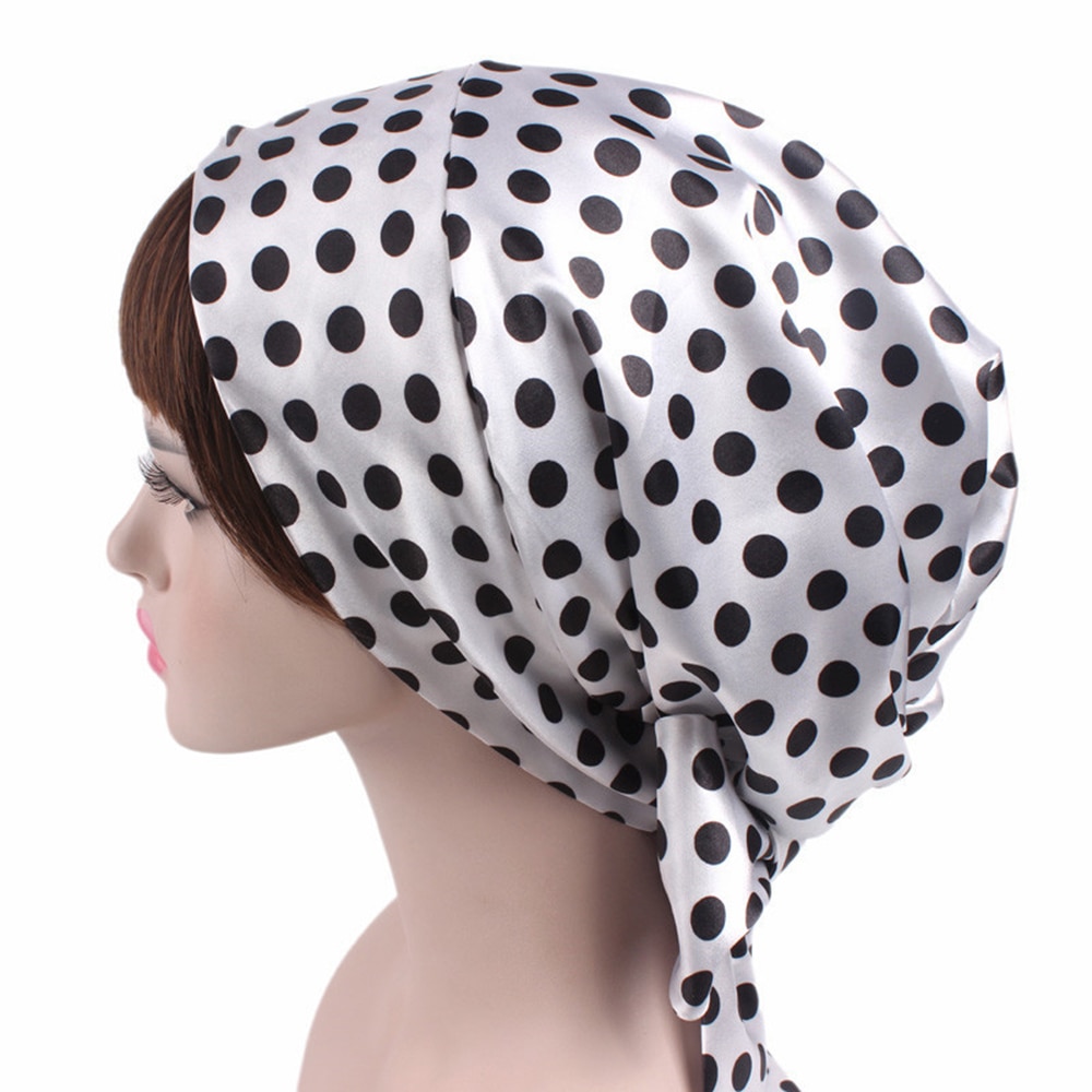 Soft Silk Women Night Sleep Head Wear Shower Wrap ... – Grandado