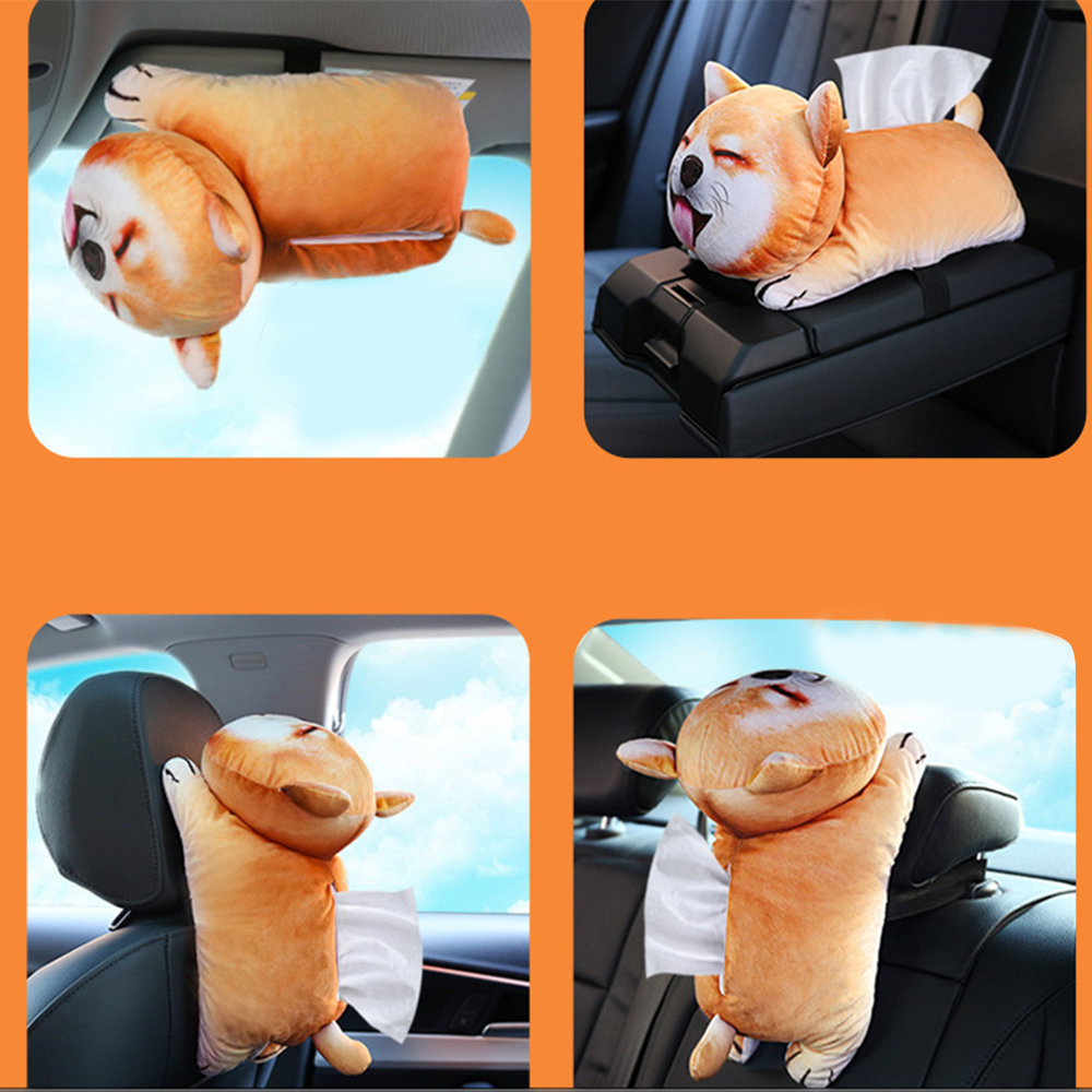 Universal Cute Animal Car Tissue Holder Back Hangi... – Grandado