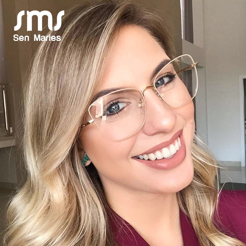 SMS Vintage Leopard Cat Eye Glasses Frame Women Cl... – Vicedeal