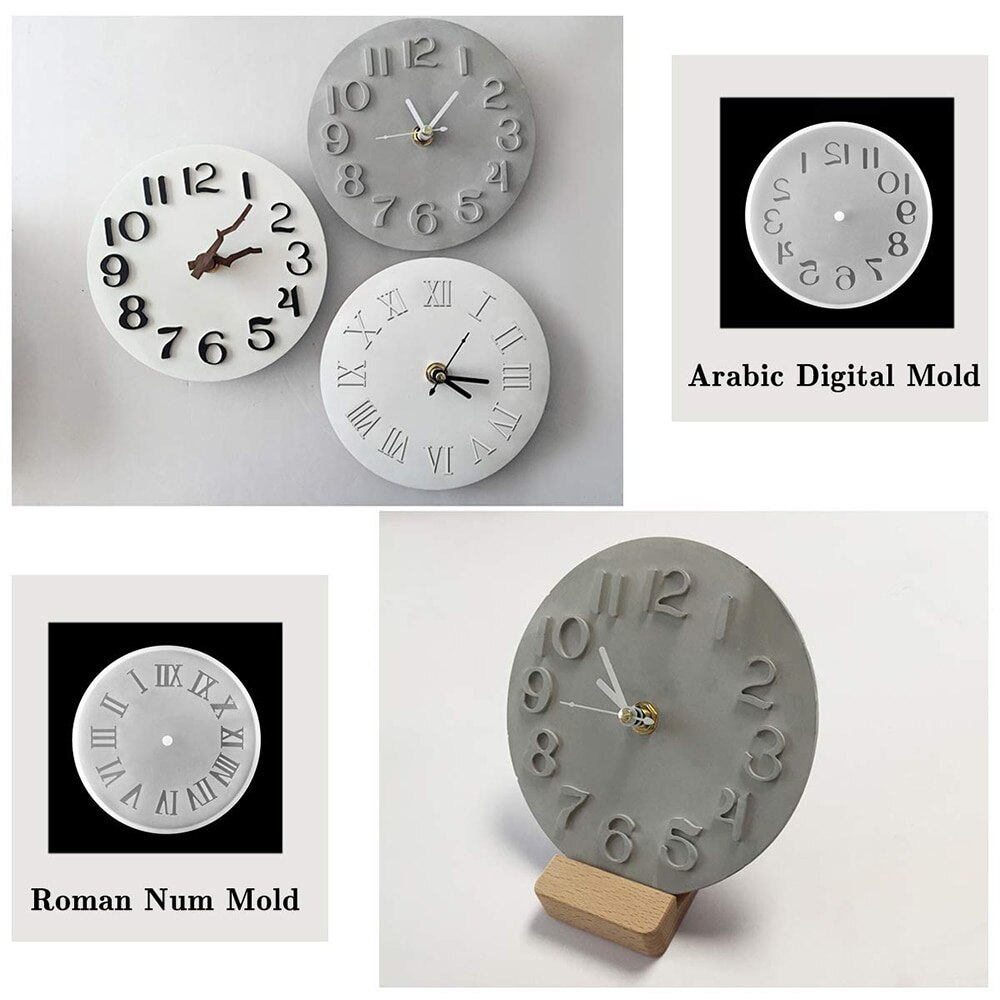 Silicone Mold Clock For Jewelry 10/15cm Small And ... – Grandado