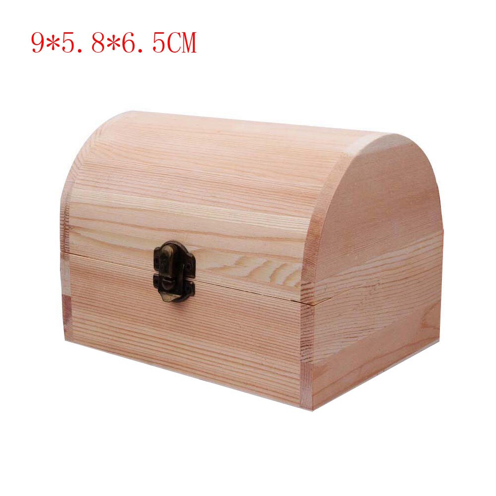 3 Sizes Solid Wood Arched Box DIY Painted Blank Ha... – Grandado