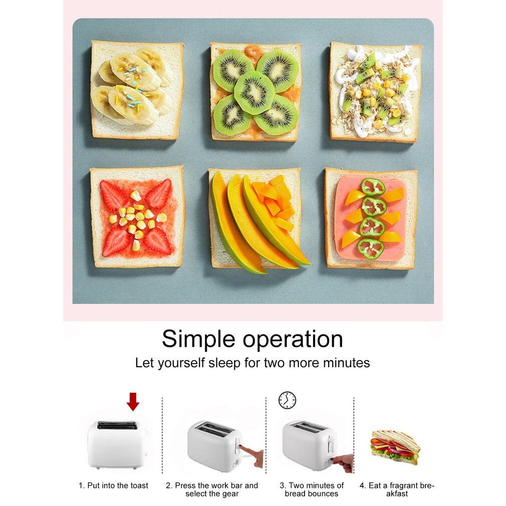 Automatic Toaster 2-Slice Breakfast Sandwich Maker... – Vicedeal