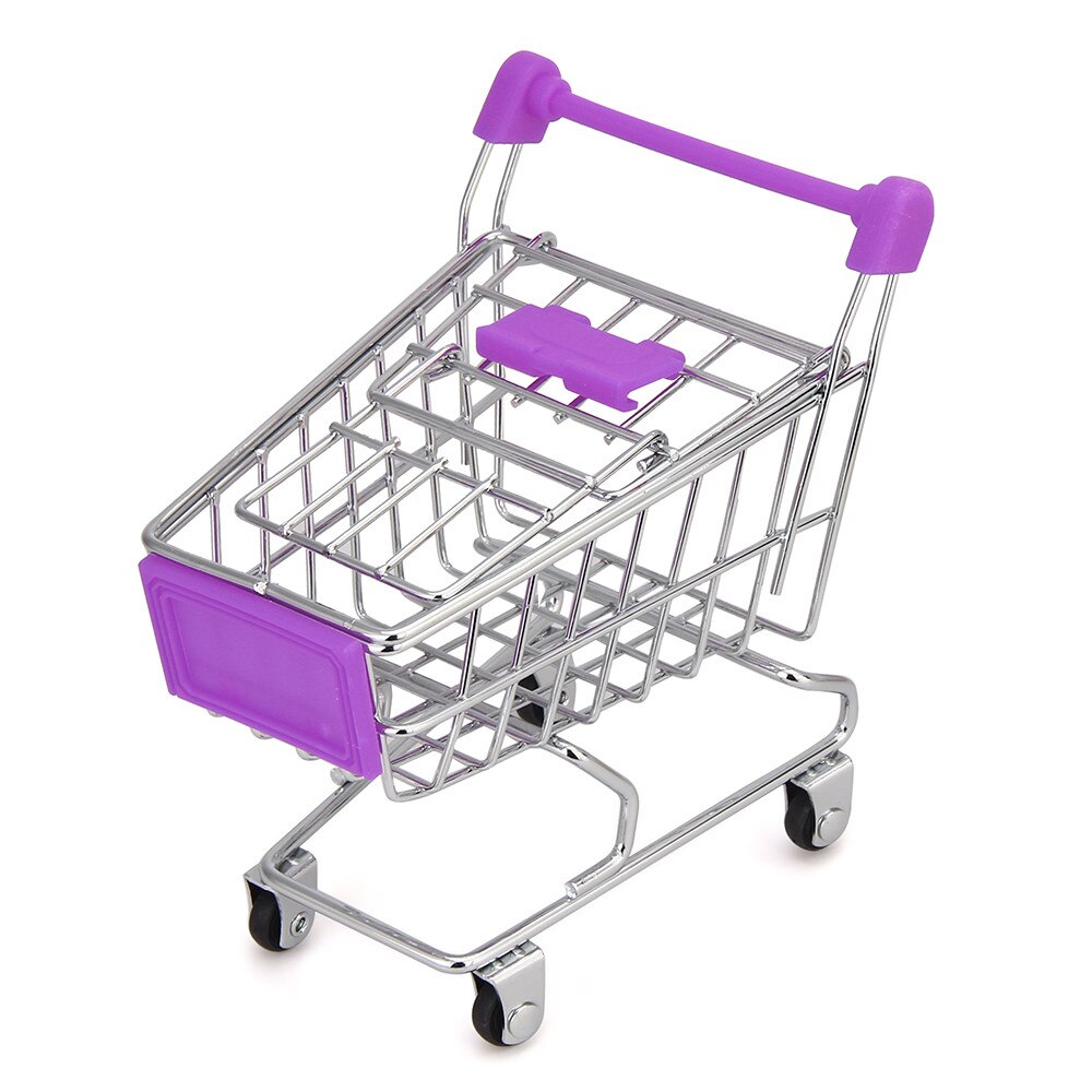 Mini Shopping Cart Kids Toy Desktop Shelves Puff S... – Vicedeal