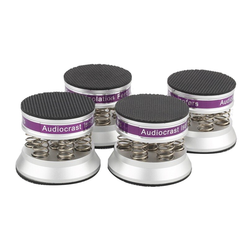 Audiocrast 4 Stuks Zwart Aluminium Lente Luidsprek... – Vicedeal