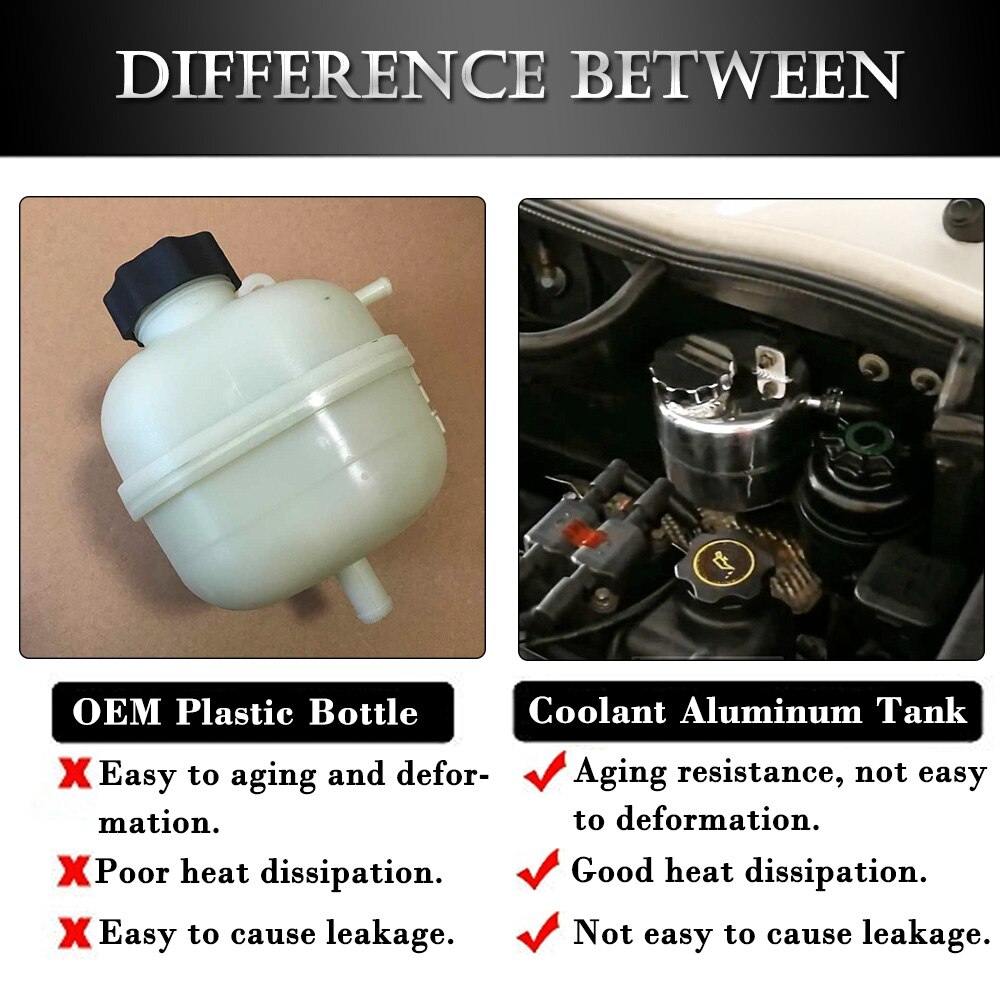 Aluminum Coolant Header Expansion Overflow Water T... – Grandado