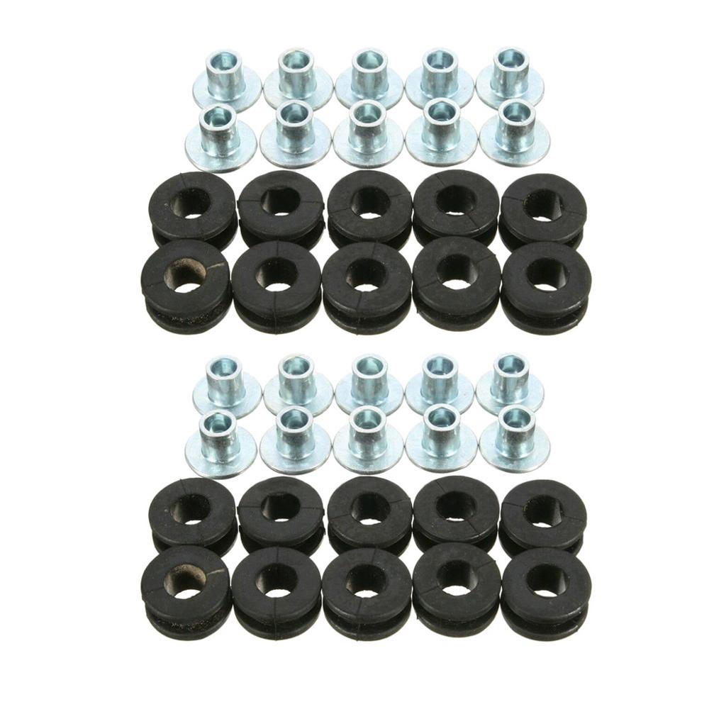 10x Motorcycle Rubber Grommets Bolts For Honda For... – Grandado