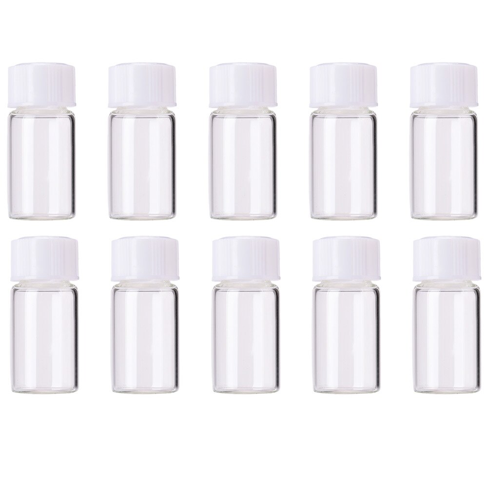 Glass Vials 3.0ml Transparent Screw Cap Seed Reage... – Grandado