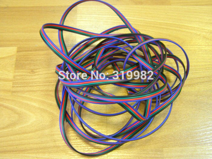 4 Pin 4 Channels 5050 3528 RGB LED Strip wire Exte... – Grandado