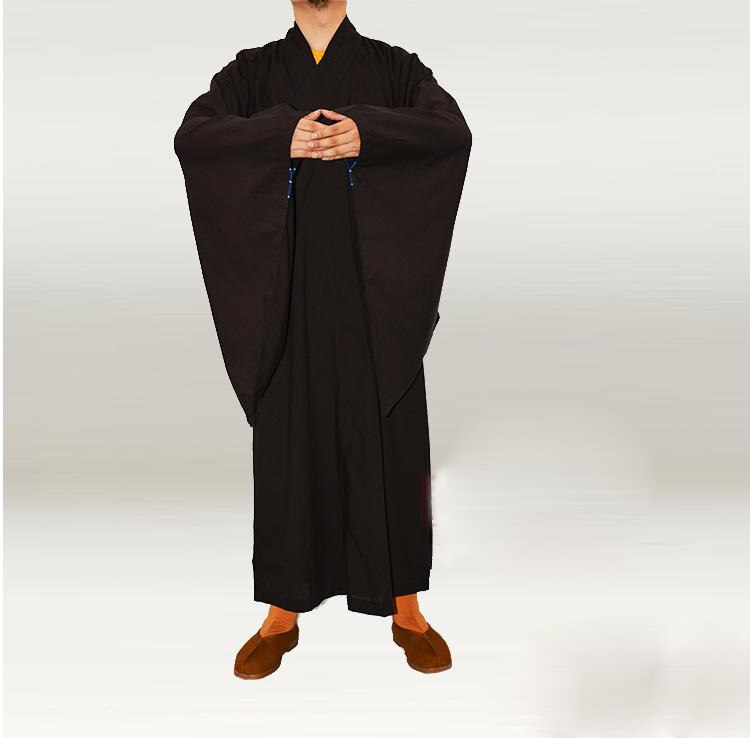 Costume de moine bouddhiste unisexe en coton, tenu... – Grandado