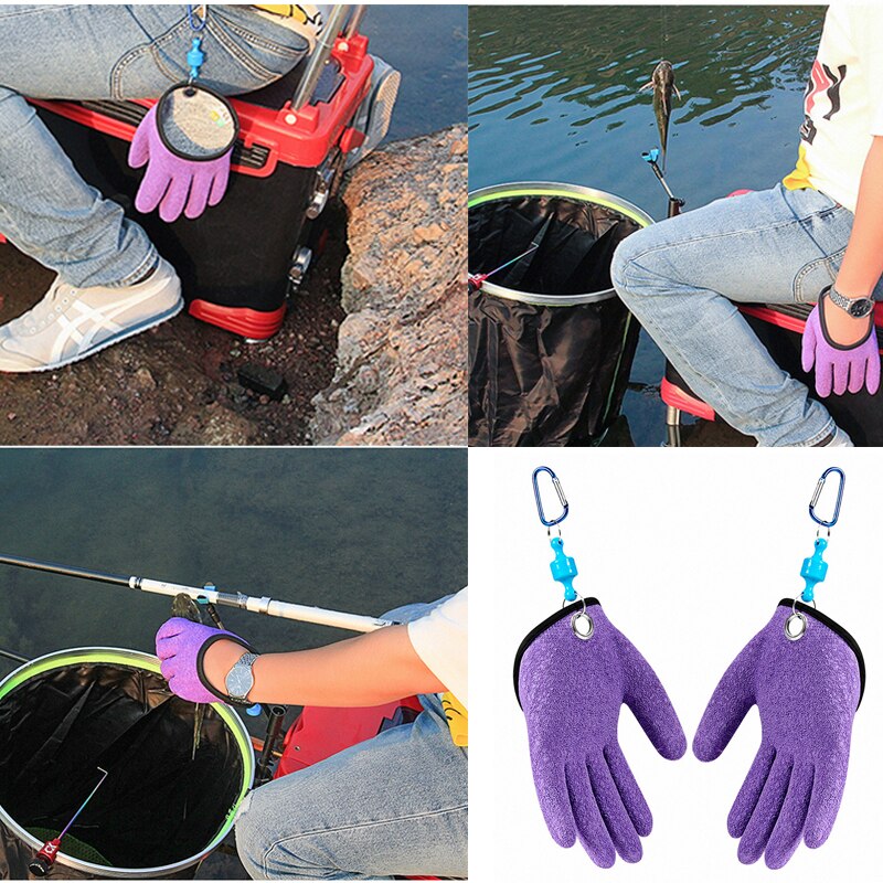 1Pcs Fishing Catching Gloves Protect Hand Magnetic... – Grandado