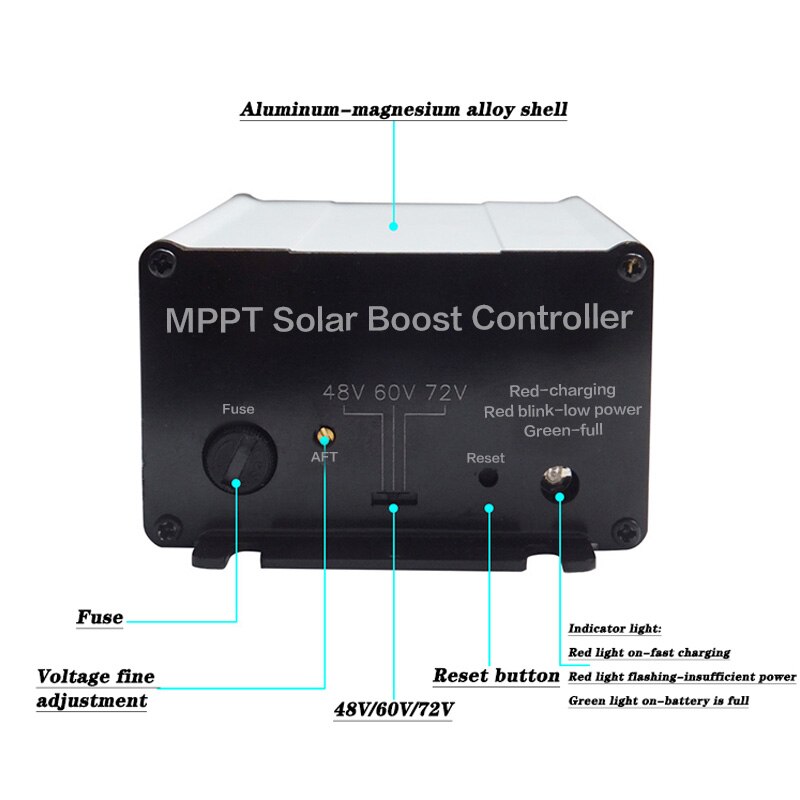 MPPT Solar Charge Controller 12V 24V 48V 200W 360W... – Grandado